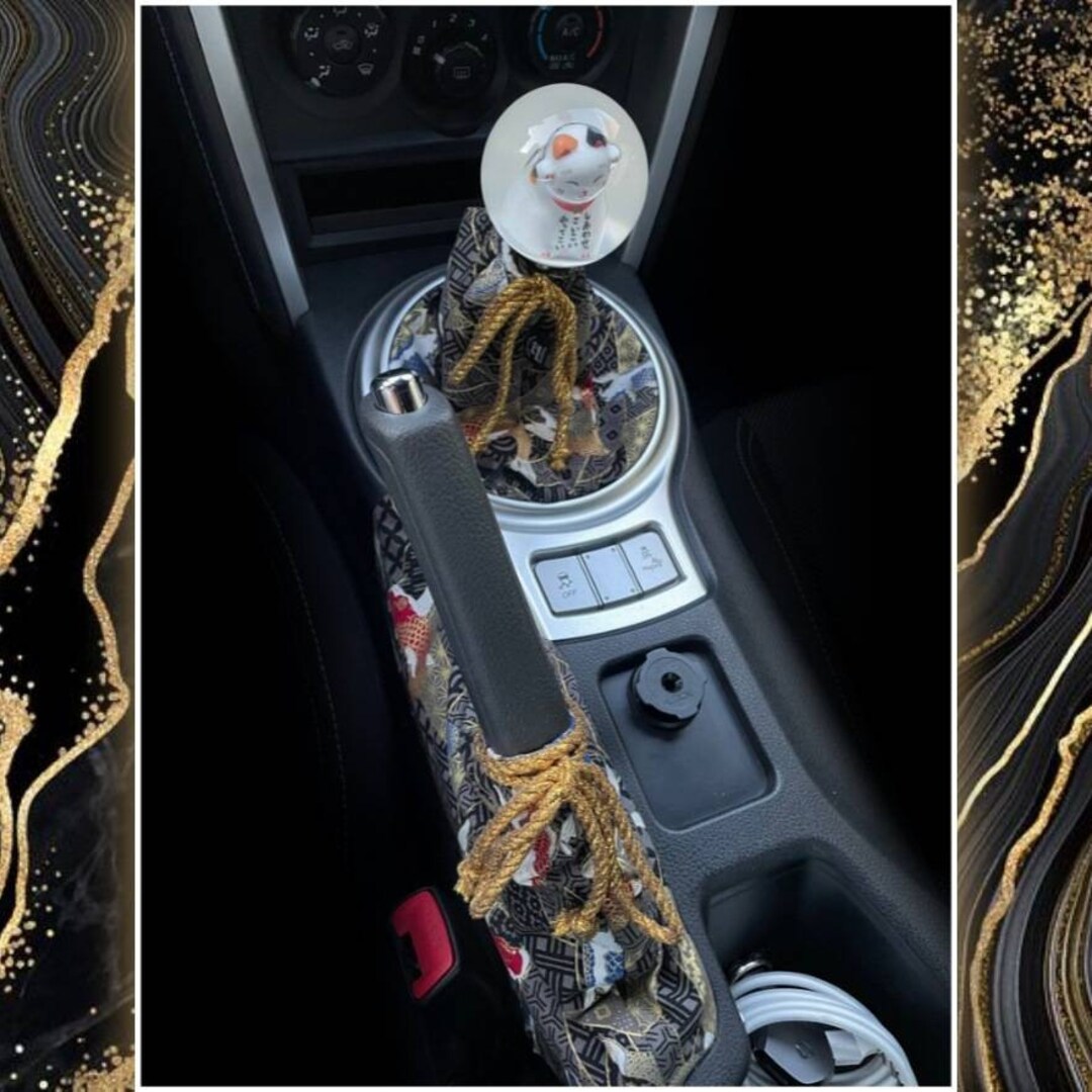 JDM Black Japanese Carp Koi Fish Kimono Style Shift Boot Choice of ...