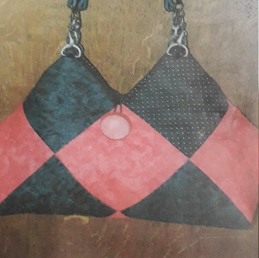 Patchwork Sheet Small Red and Black Bag - Etsy