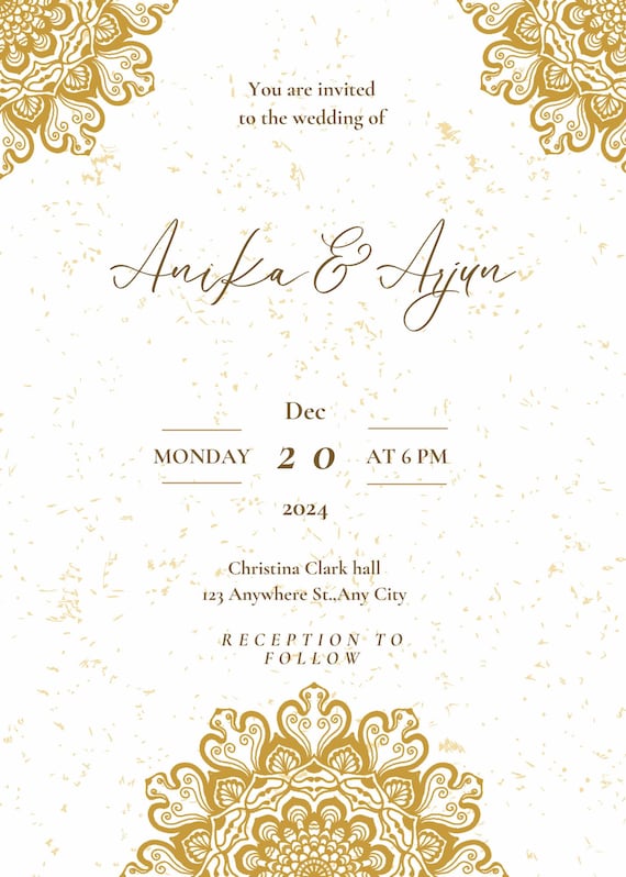 Simple Indian Wedding Invitation Wording