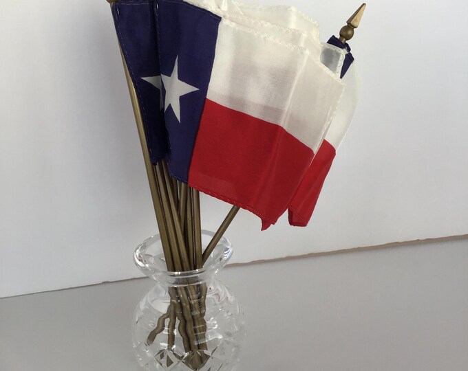 Vintage Texas Flag, Small Handheld Flag, Made by Dettra Flags in the U ...