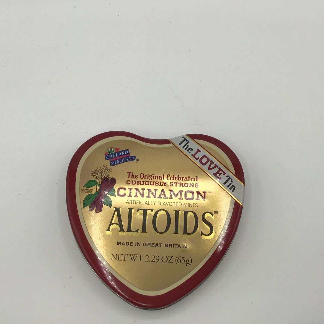 Vintage Altoids Cinnamon Tin “the Love Tin” Hinged Box - Etsy