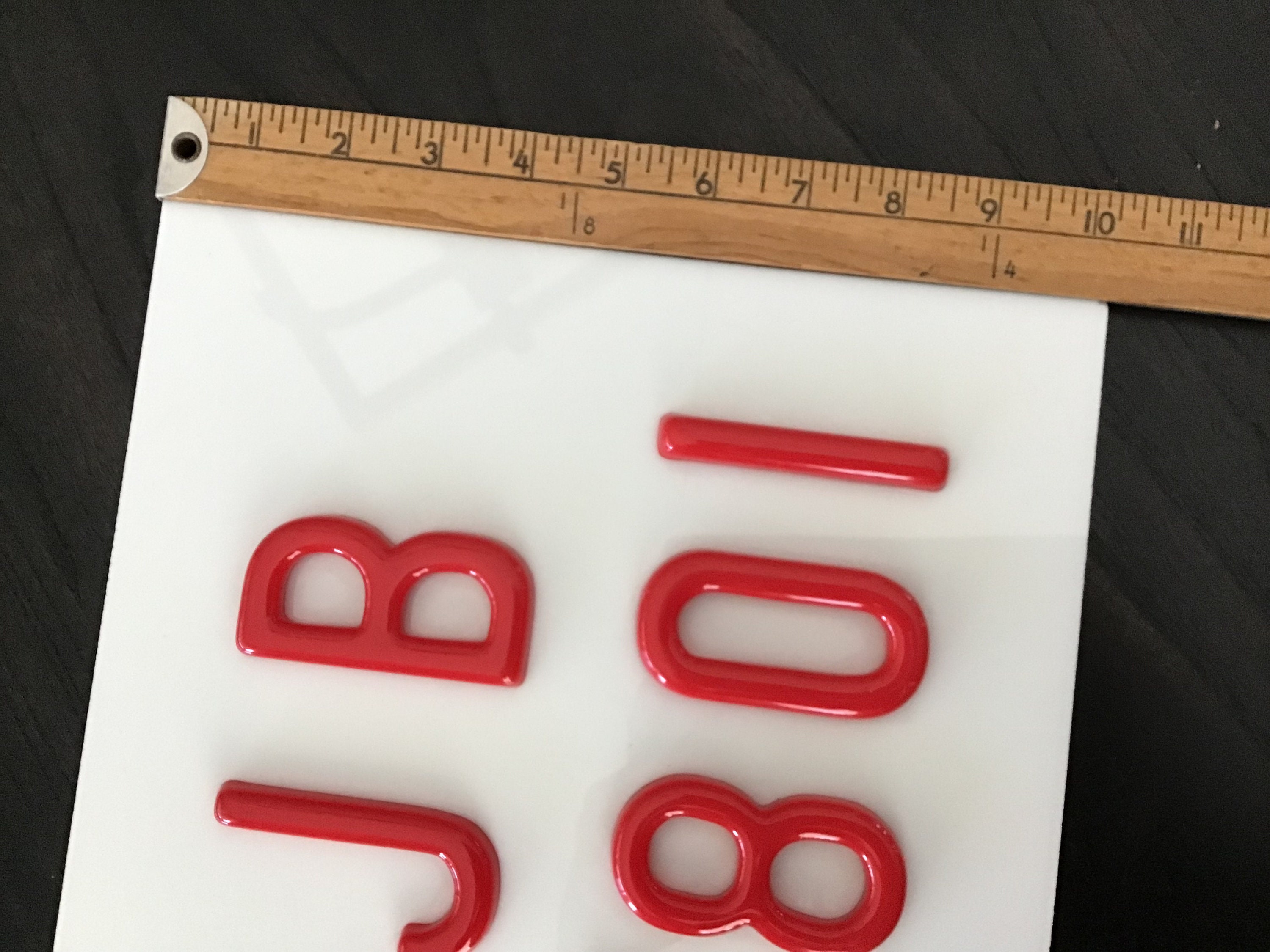 Vintage Acrylic Ham Radio Call Sign Plaque, JB 7801, White and Red - Etsy