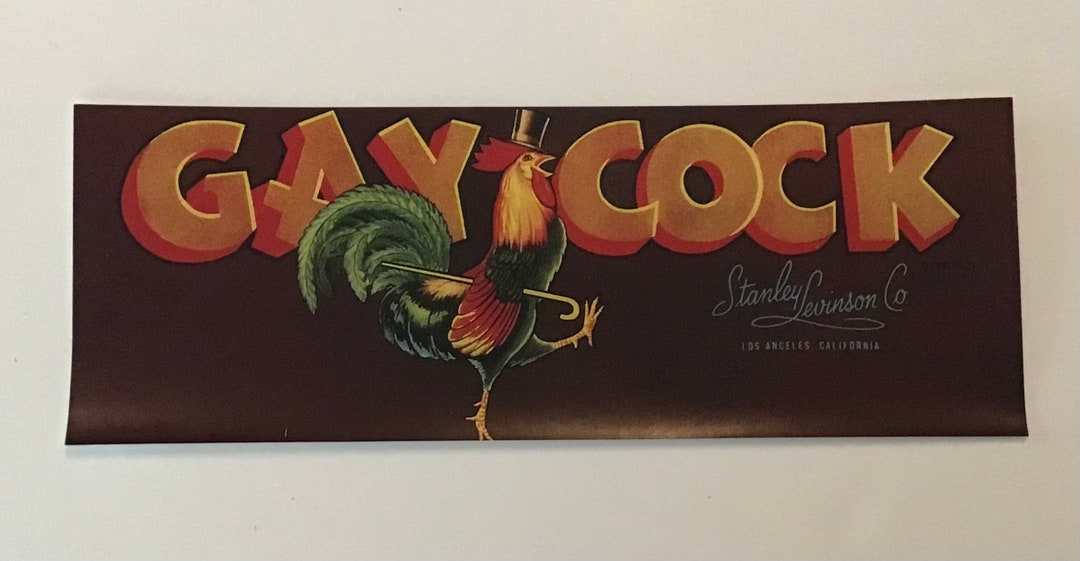 Gaycock Fruit and Vegetable Crate Box Label, Stanley Levinson, Los ...