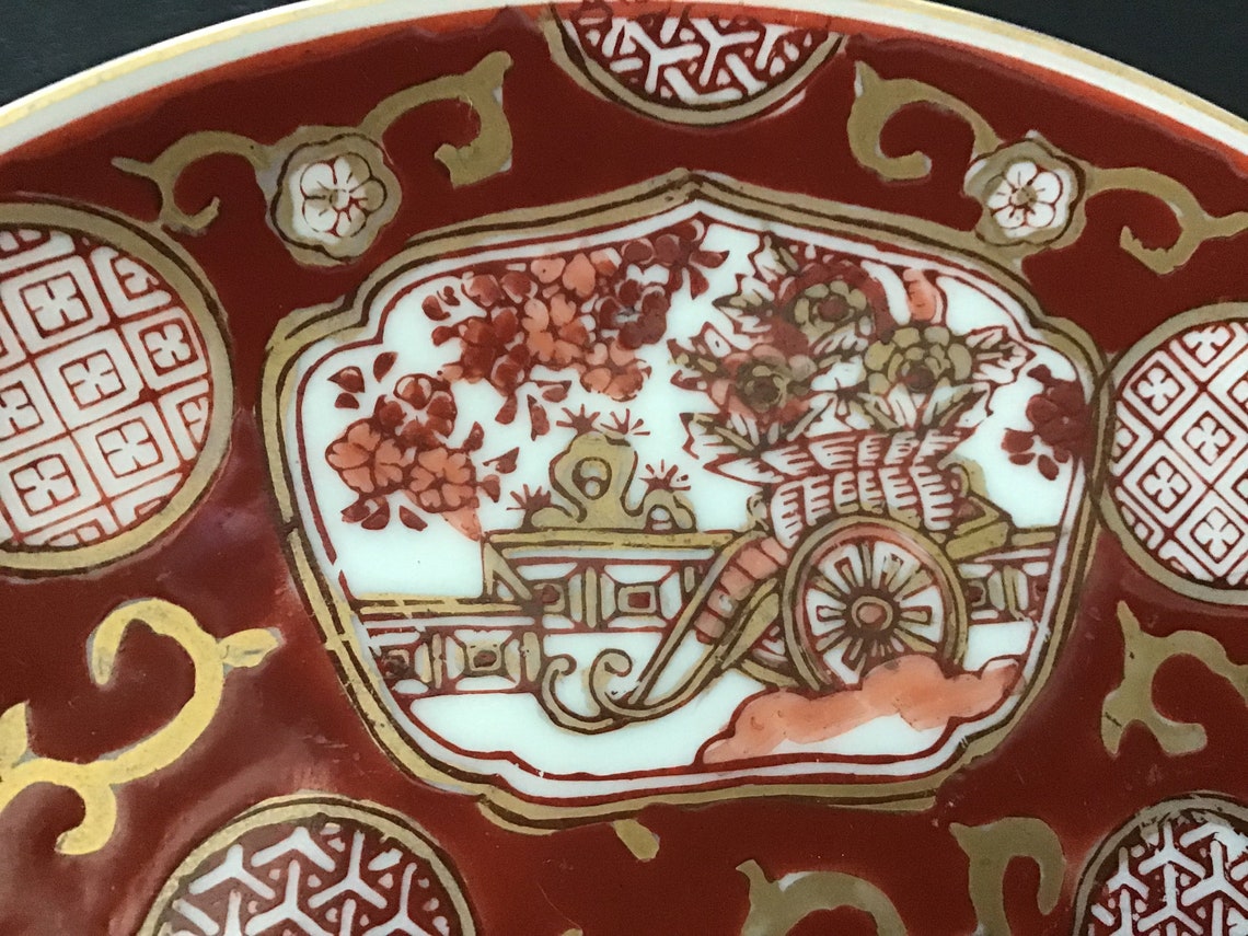 Gold Imari Hand Painted Decorative Plate Made in Japan 1960s - Etsy