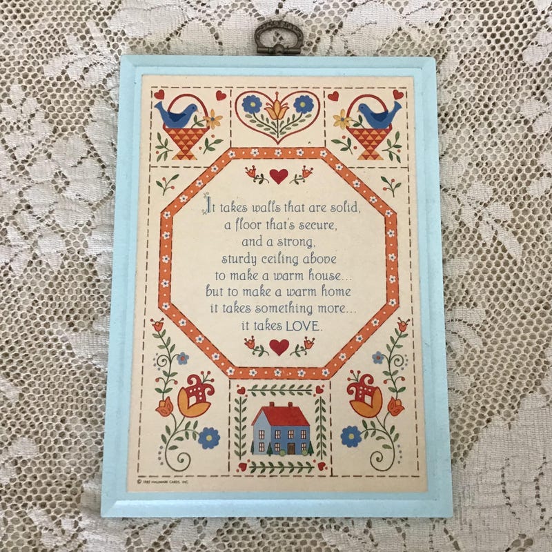 Vintage Hallmark Plaques - Etsy