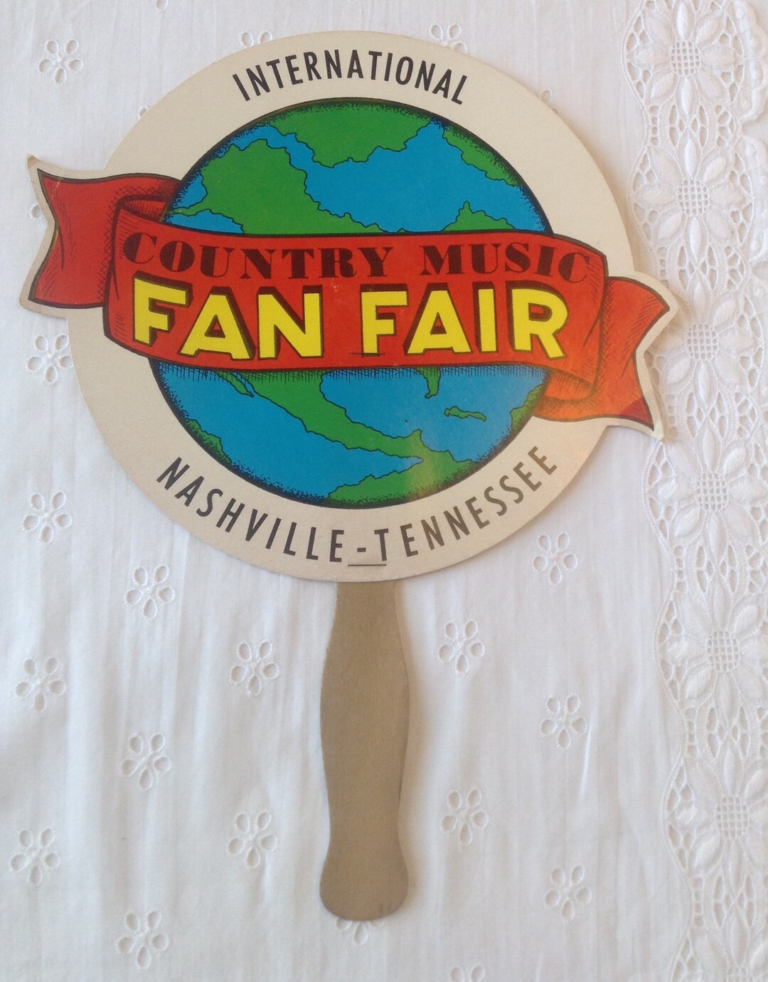 Vintage 1978 Nashville Country Music Fan Fair, Hand Held Fan, Music ...