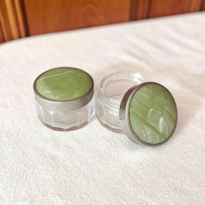 Glass Powder Jar - Etsy