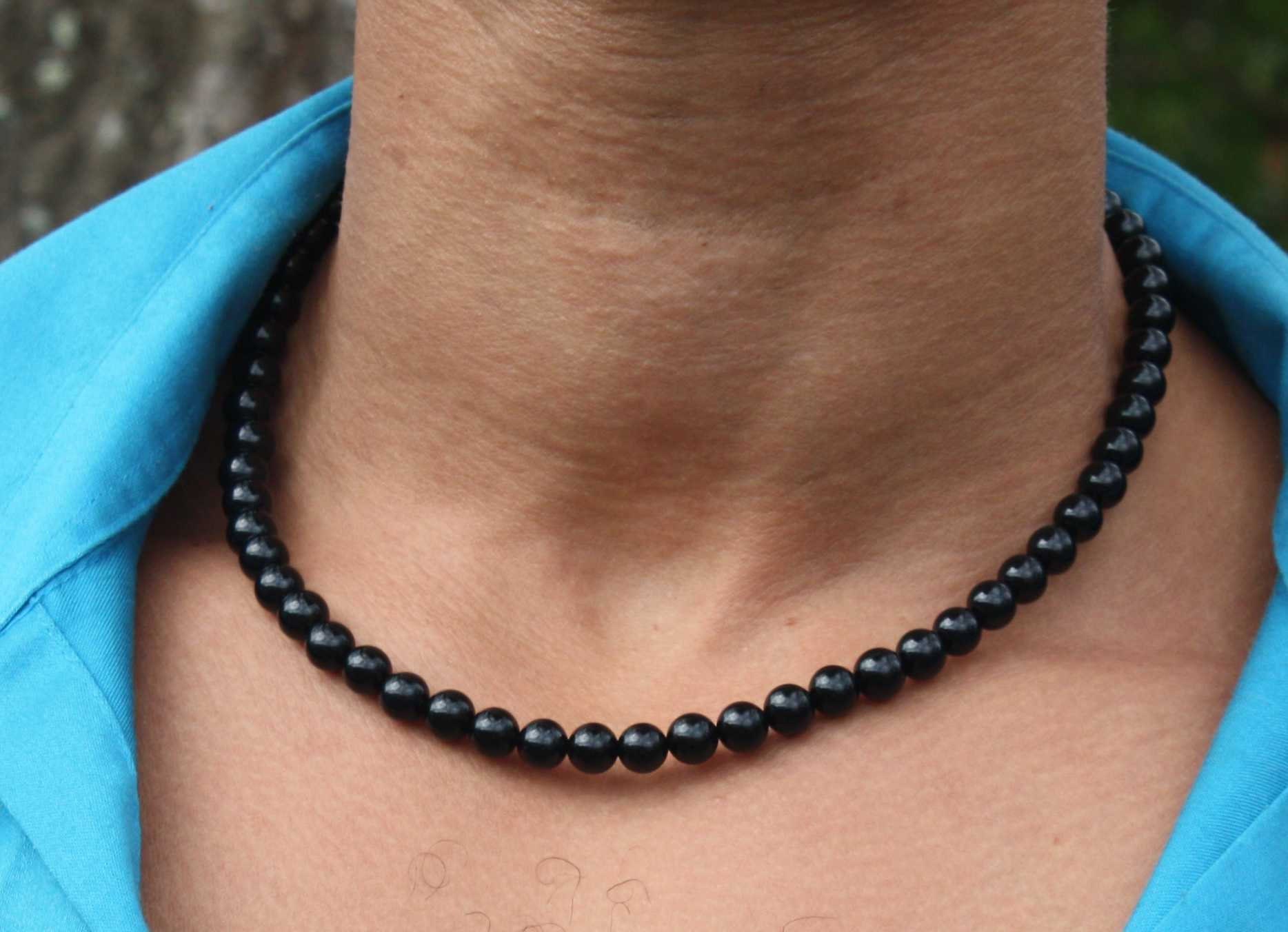 Black Onyx Necklace Mens Necklace EMF Protection Necklace - Etsy Black Onyx Necklace Mens Necklace EMF Protection Necklace - Etsy