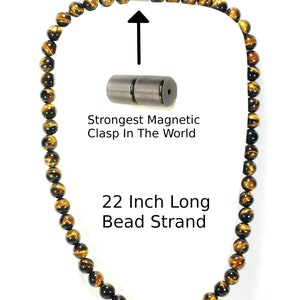 Tiger Eye Necklace Mens Necklace Beaded Necklace Tribal - Etsy