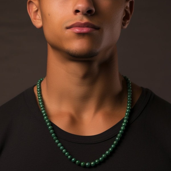 Jade Necklace - Etsy