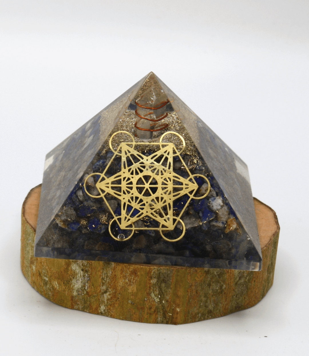 Lapis Lazuli Orgone Pyramid - A Conduit of Ancient Wisdom and Positive ...