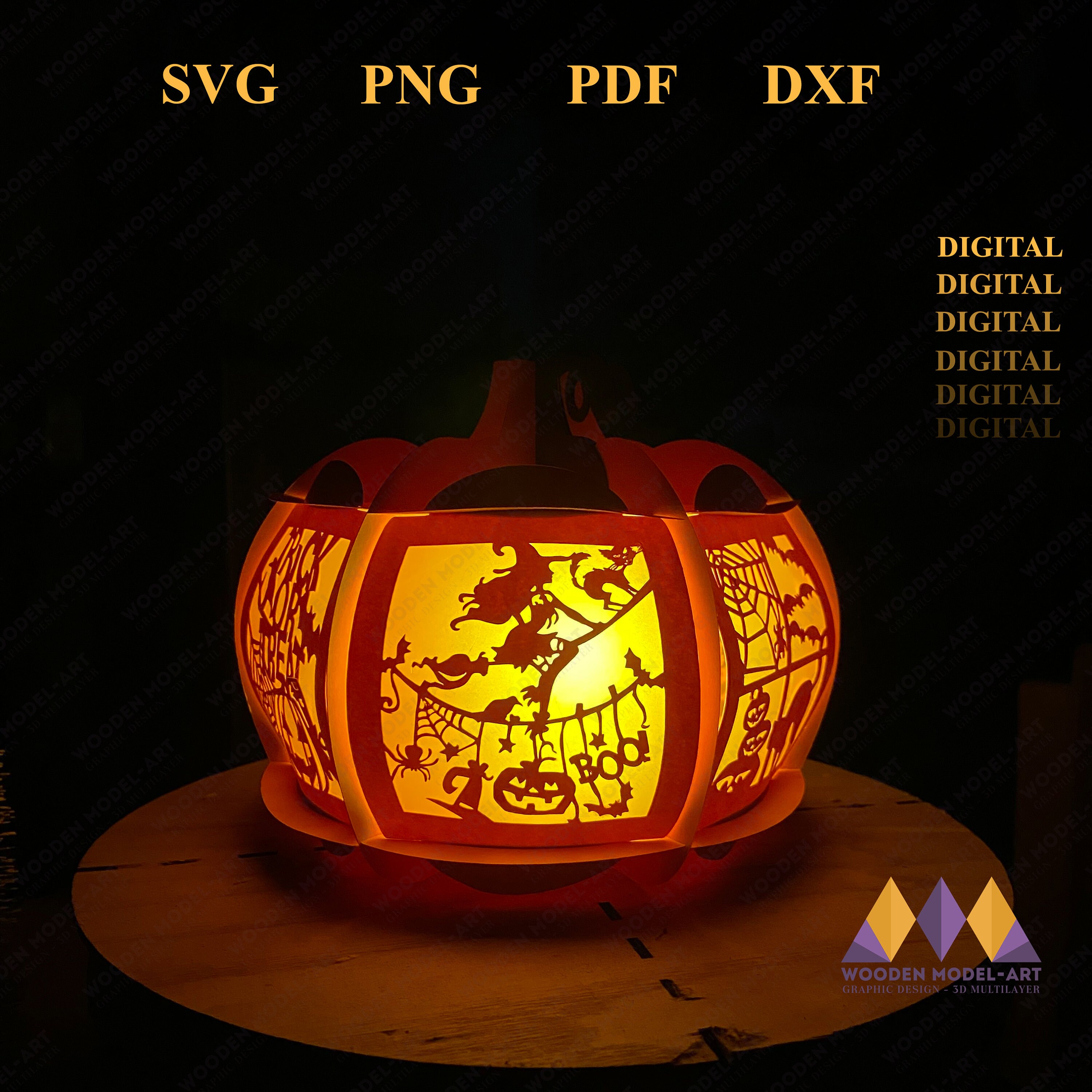 PUMPKIN Halloween Lantern Svg for Cricut Projects DIY - Etsy