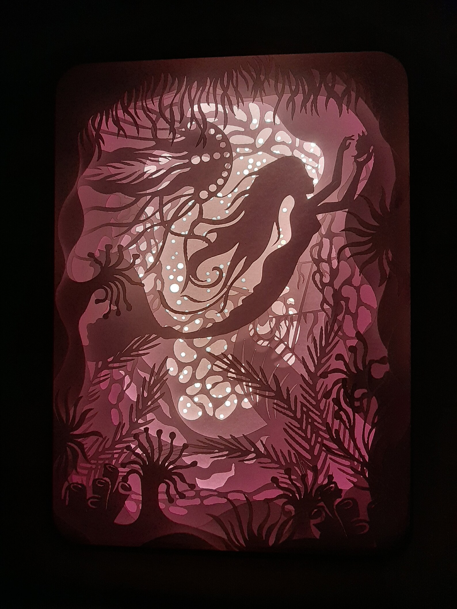 The Little Mermaid Light Box Ariels Shadow Box the Princess - Etsy