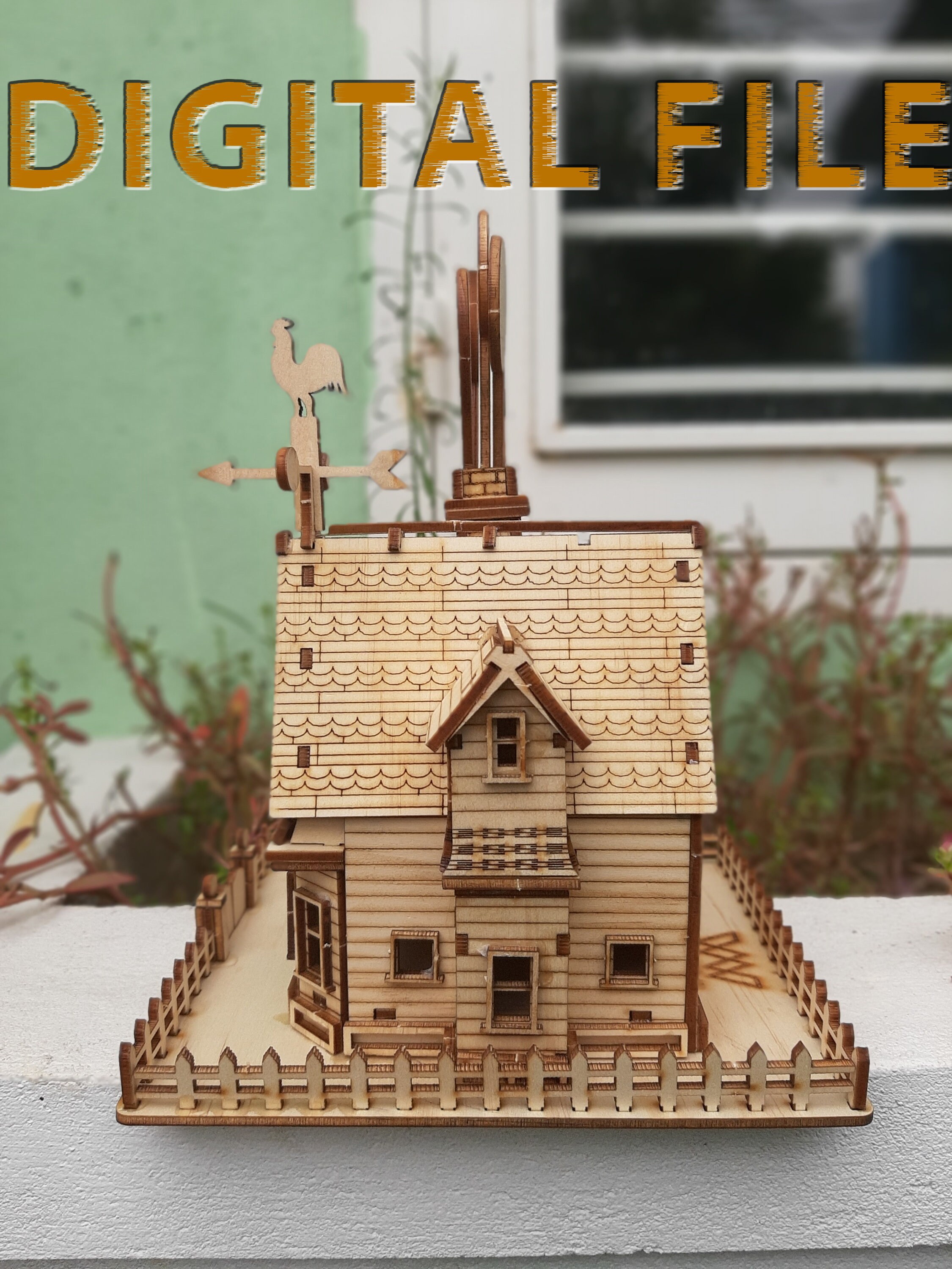 Up House Model Kit Dxf/glowforge/svg Laser Cut File/pixar up | Etsy