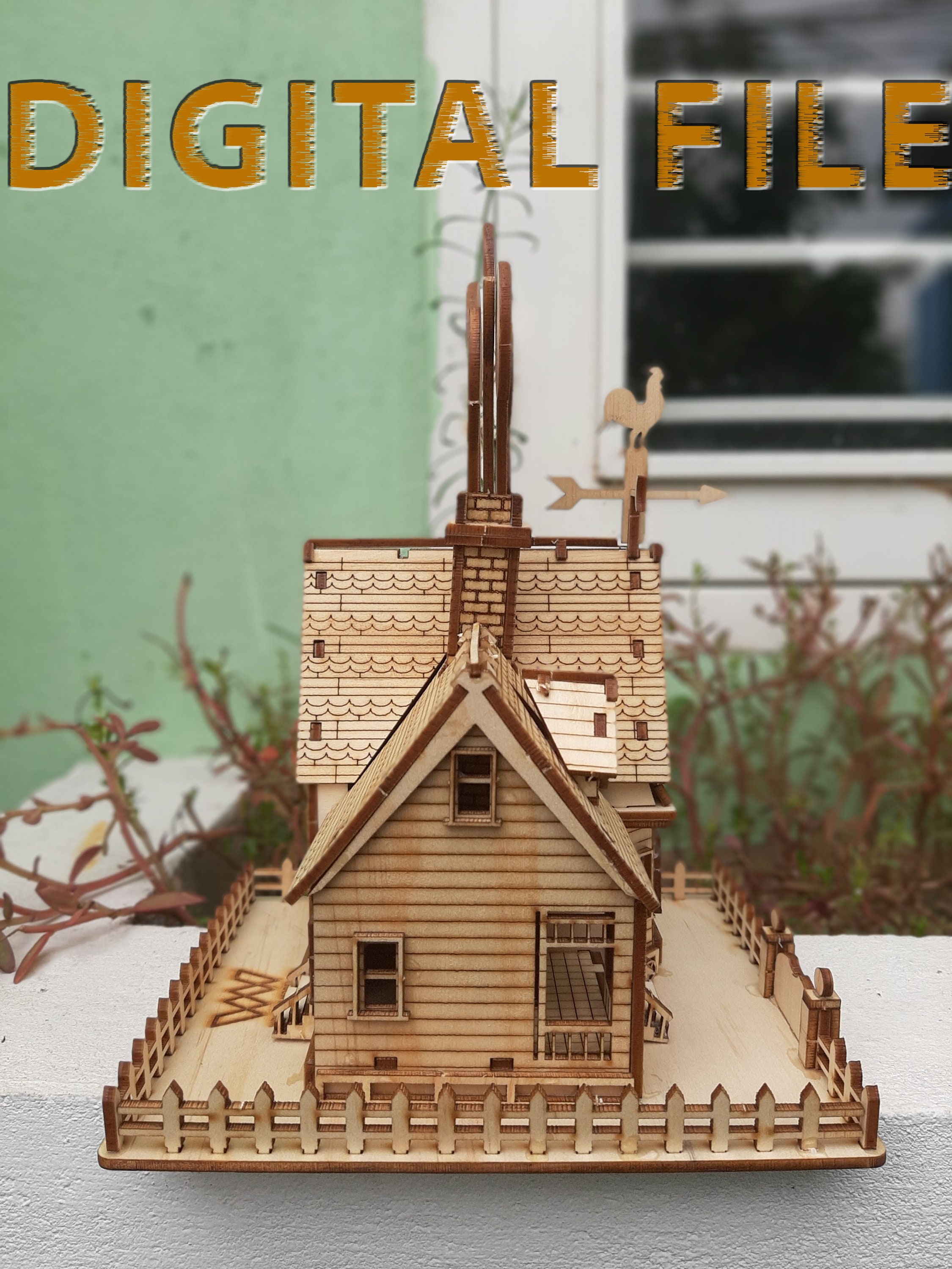 Up House Model Kit Dxf/glowforge/svg Laser Cut File/pixar up | Etsy