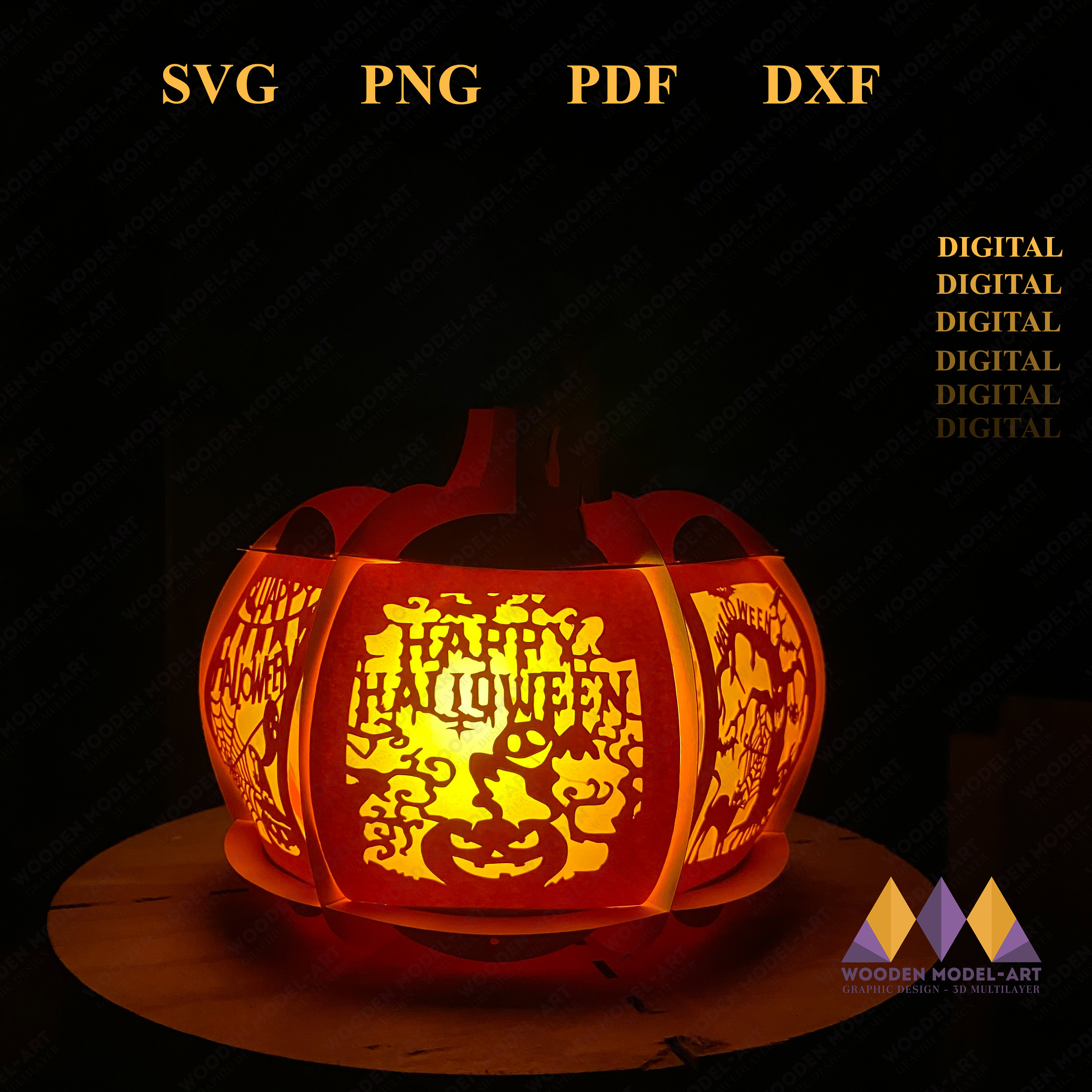 PUMPKIN Halloween Lantern Svg for Cricut Projects DIY - Etsy