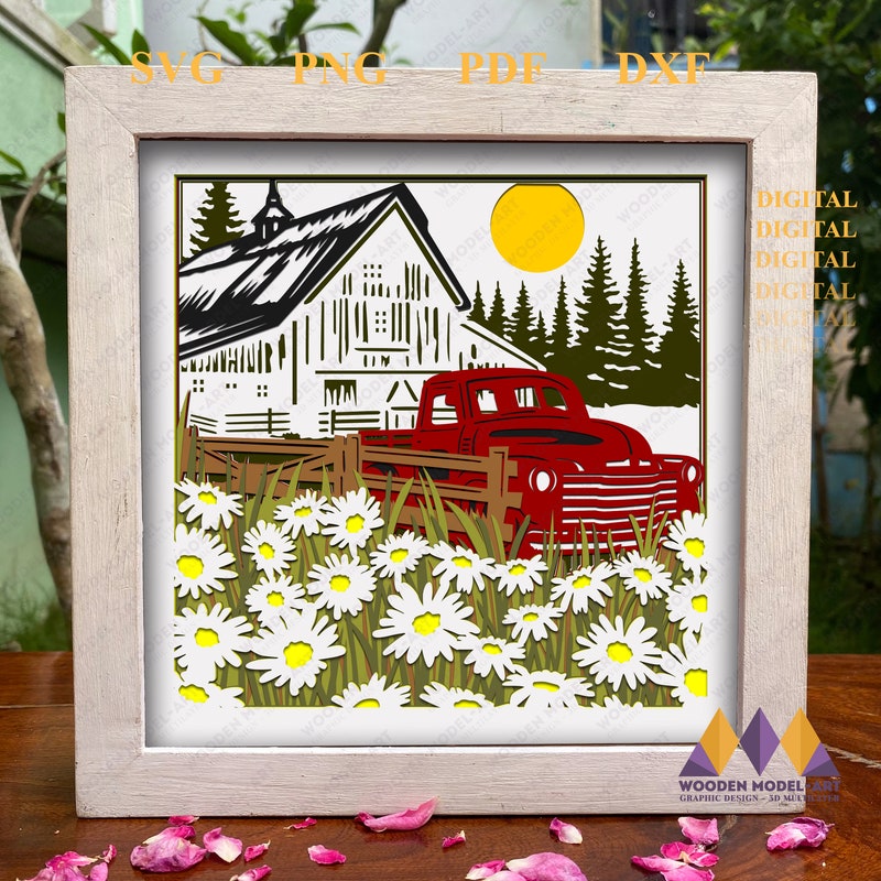 3d Barn Template Digital - Etsy