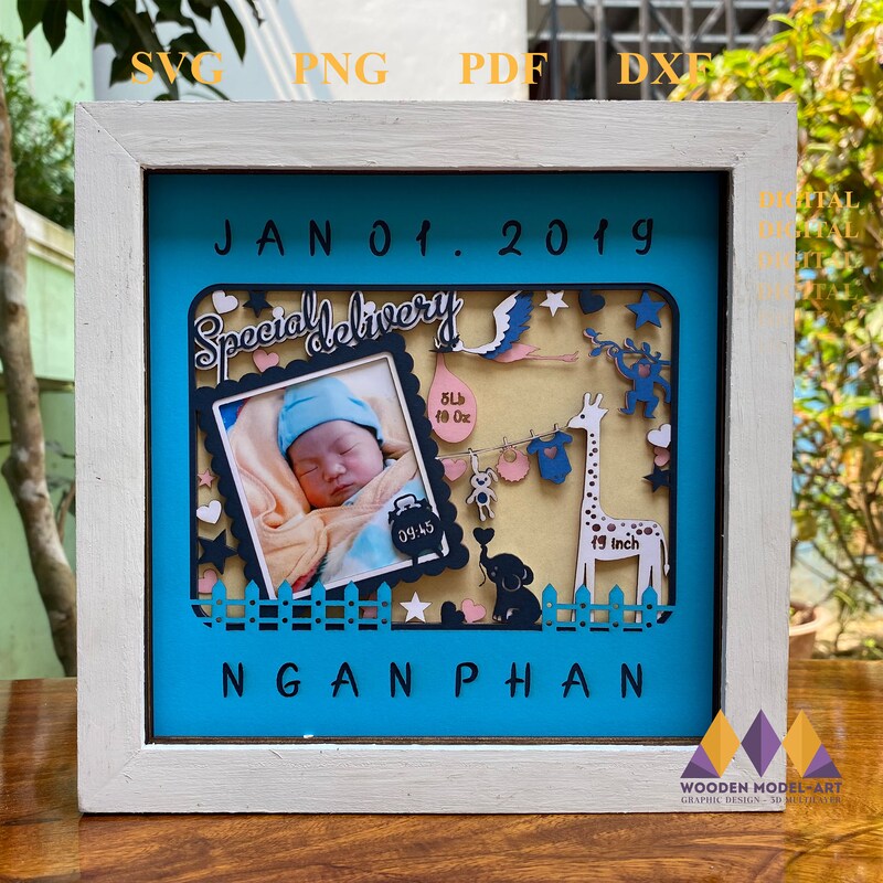 Baby Boy Shadow Box - Etsy