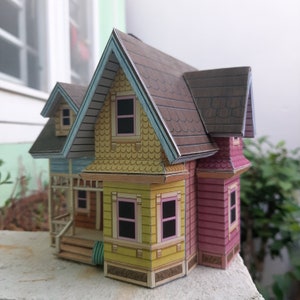Up House Papercraft DIY Pdf Files,3d Paper Cut Template,hand Cut - Etsy
