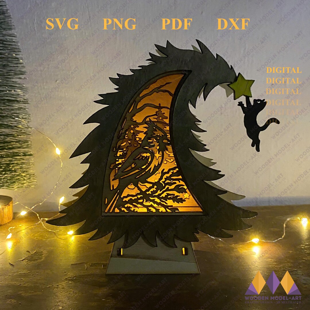 Cardinal Lantern Laser Cut, Cardinal Svg Decor, Christmas Tree Laser ...