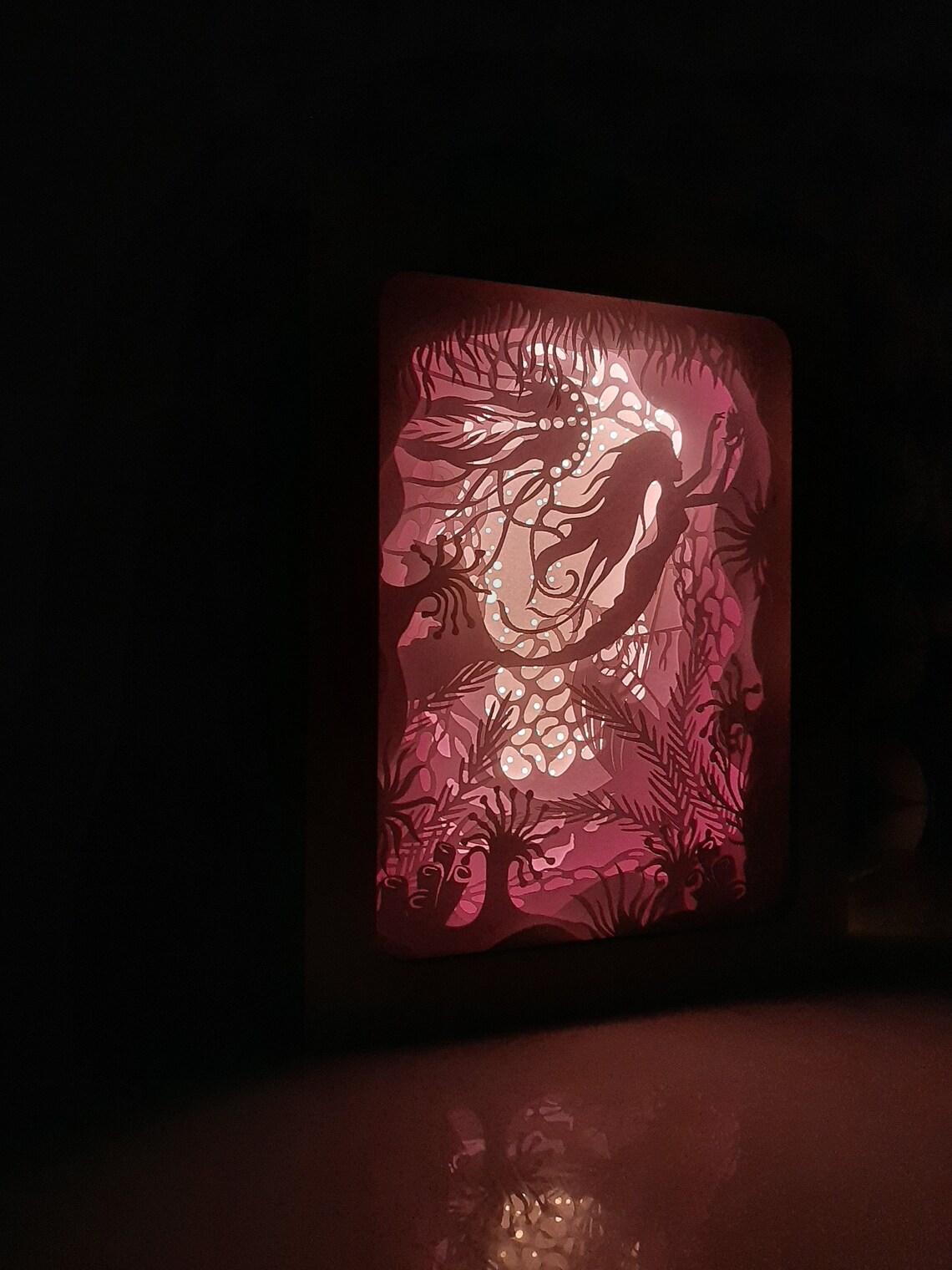 The Little Mermaid Light Box Ariels Shadow Box the Princess - Etsy