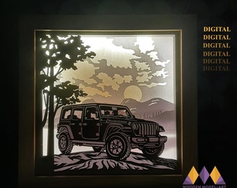 Jeep Shadow Box | Etsy