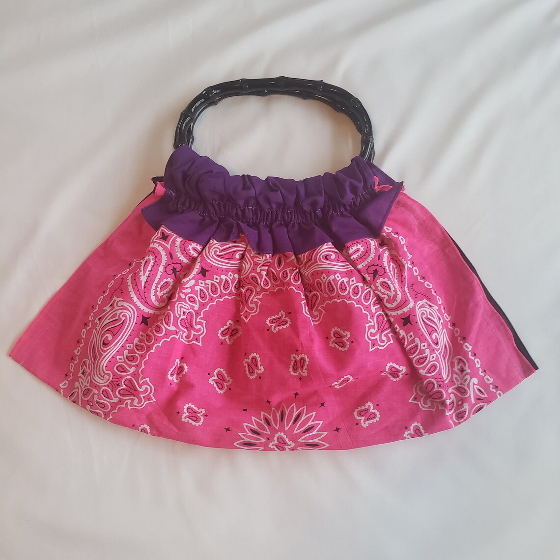 Bandana Purse Pink - Etsy