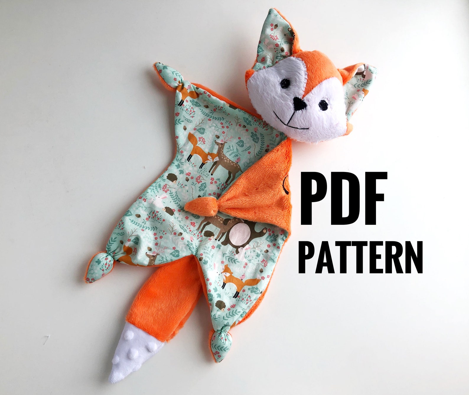 Fox Lovey Pdf Pattern Baby Lovey Sewing Pattern Baby - Etsy