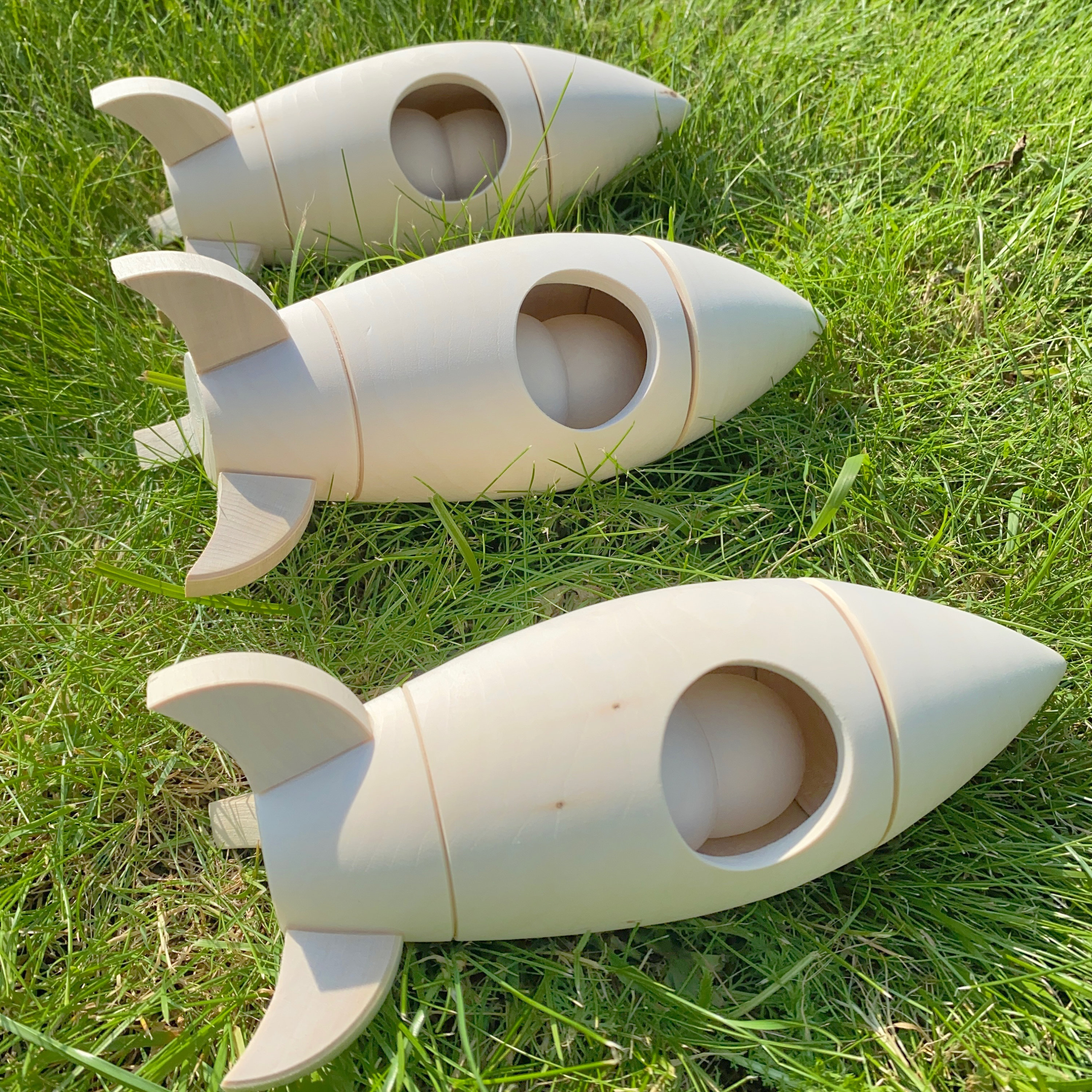 Wooden Rocket Toy With Peg Doll Gift for Montessori Toddler - Etsy