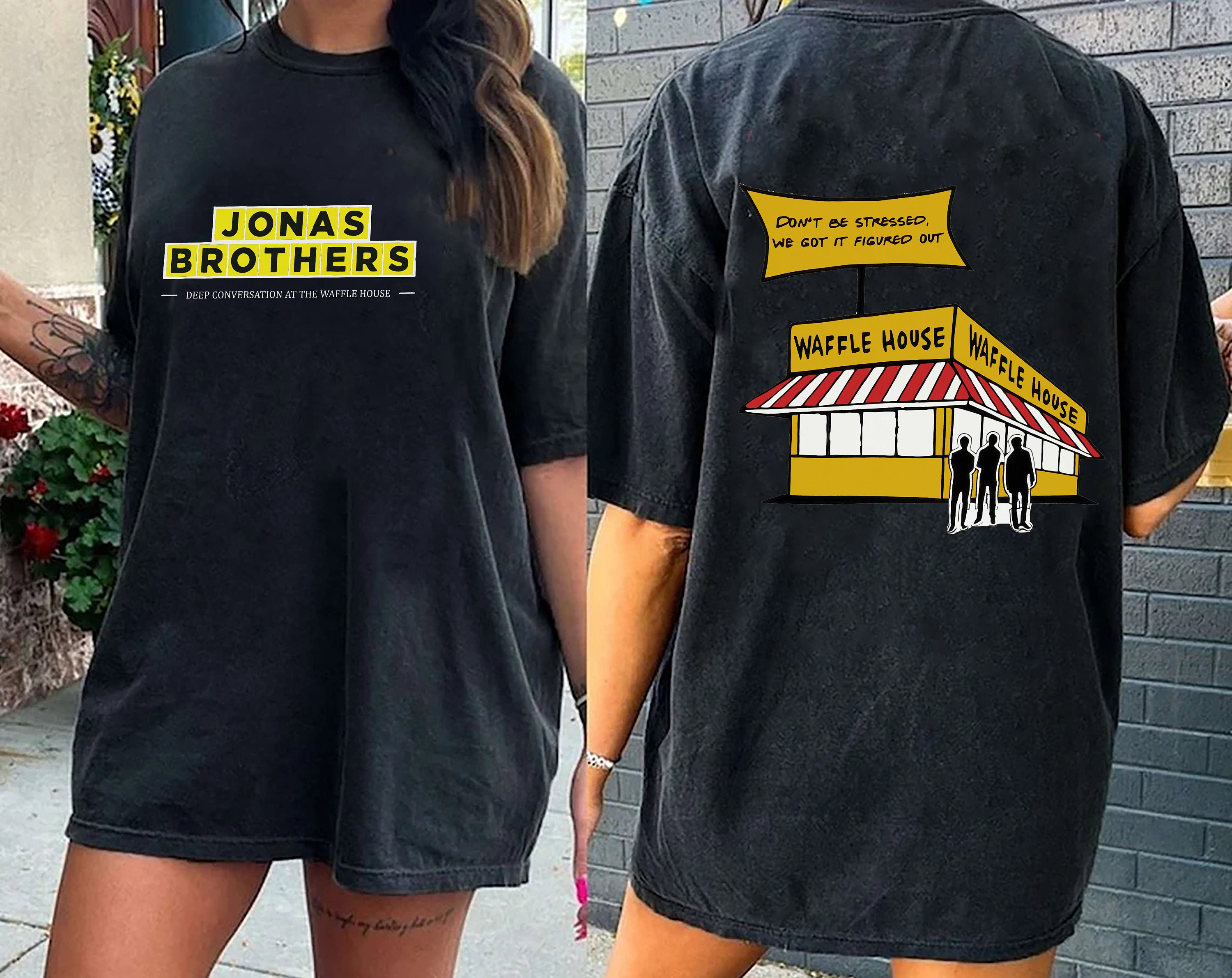 Jonas Brother Shirt, Waffle House Jonas Brothers The Album Merch Shirt ...