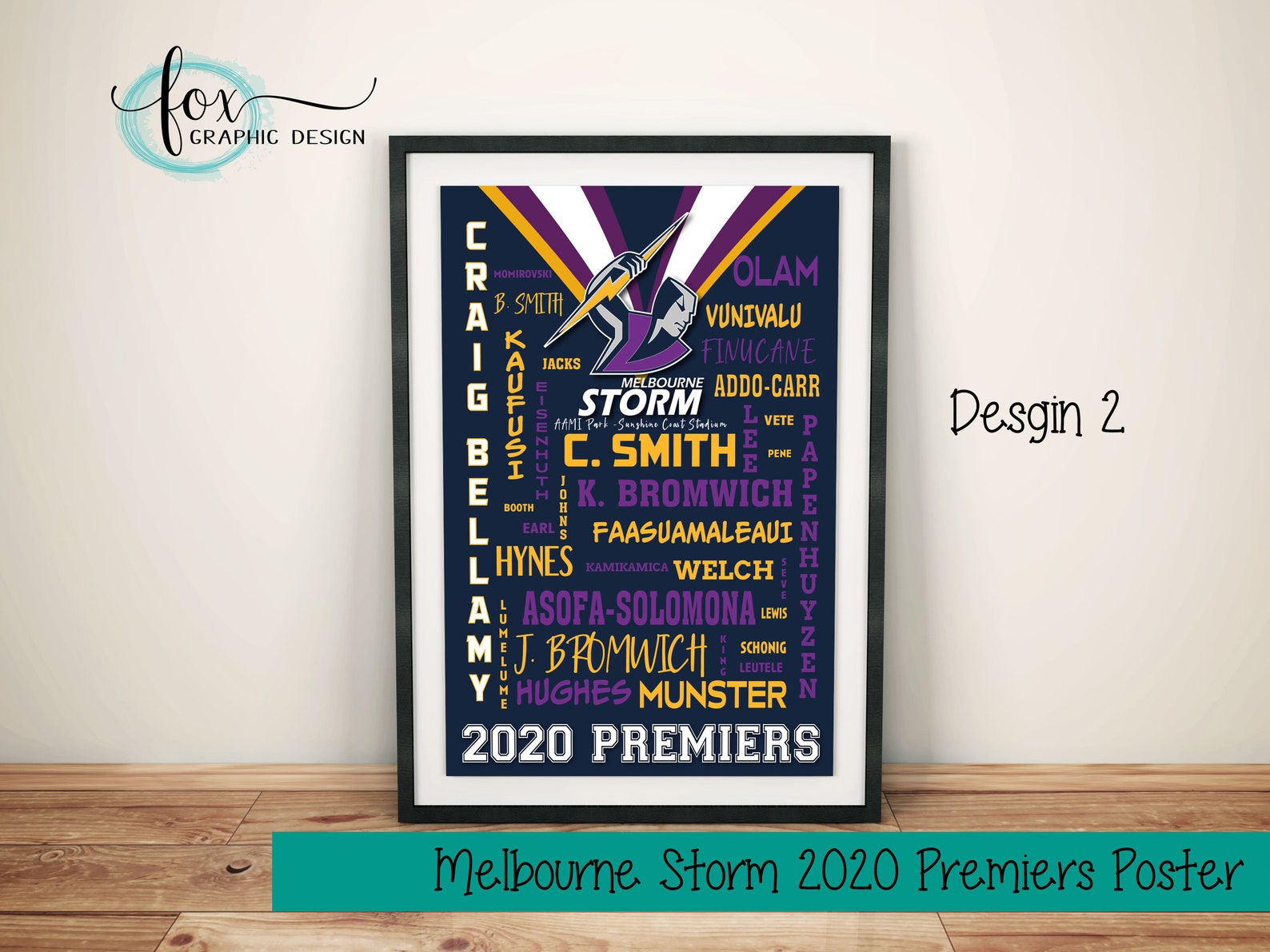 Melbourne Storm poster Melbourne Storm print NRL NRL print | Etsy