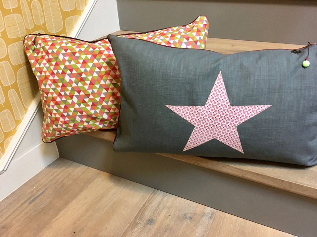 Duo of 2 Matching Cushion Covers Rectangular 50x30cm Printed - Etsy