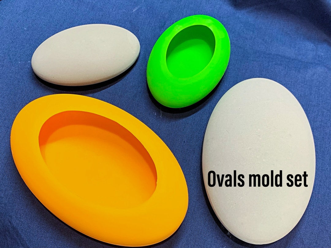 Oval Silicone Mold Set - 1 Large and 1 Small - Etsy