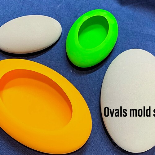 Oval Silicone Mold Set 1 Large and 1 Small - Etsy