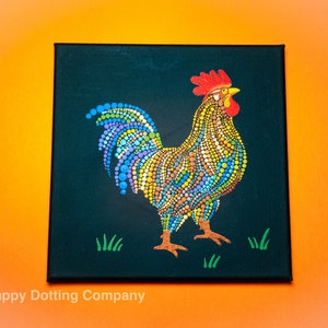 Digital Rooster PDF Download Printable for Dotted Rooster - Etsy