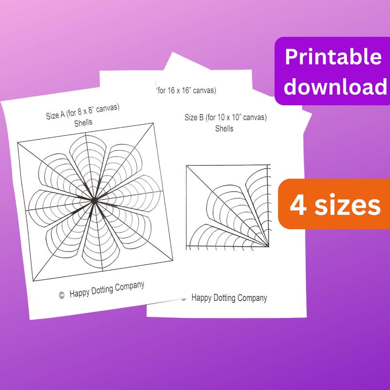 Mandala on Shells - Etsy