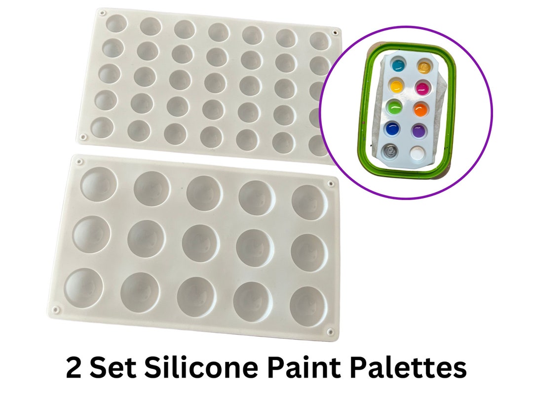 Silicone Paint Palettes - 2 Set - Happy Dotting Company - Cut to Size ...