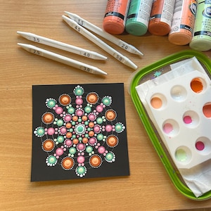 Beginners Basic Mandala Dot Art Pattern #102 - Happy Dotting Company ...