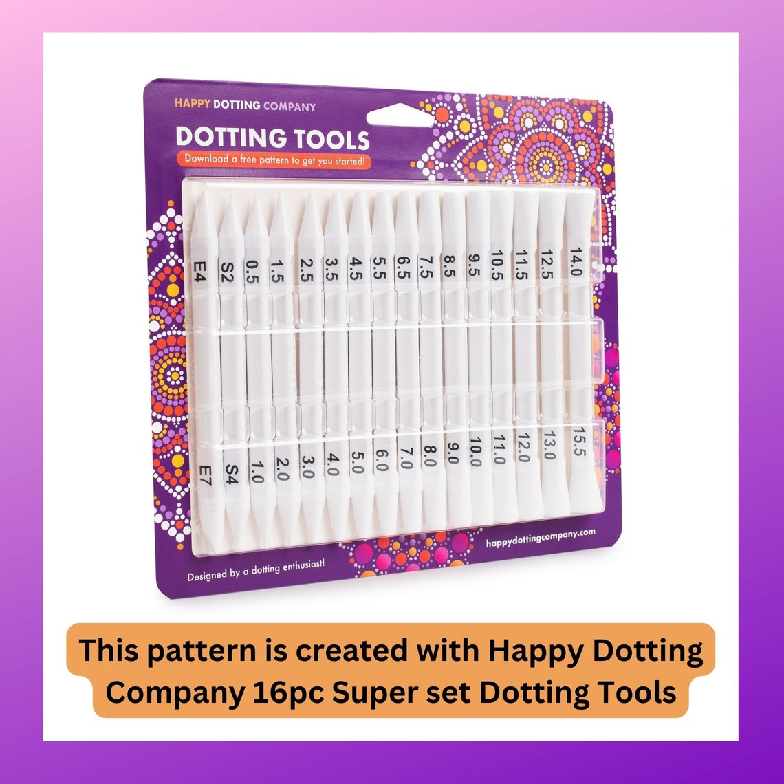 Beginners Basic Mandala Dot Art Pattern #102 - Happy Dotting Company ...