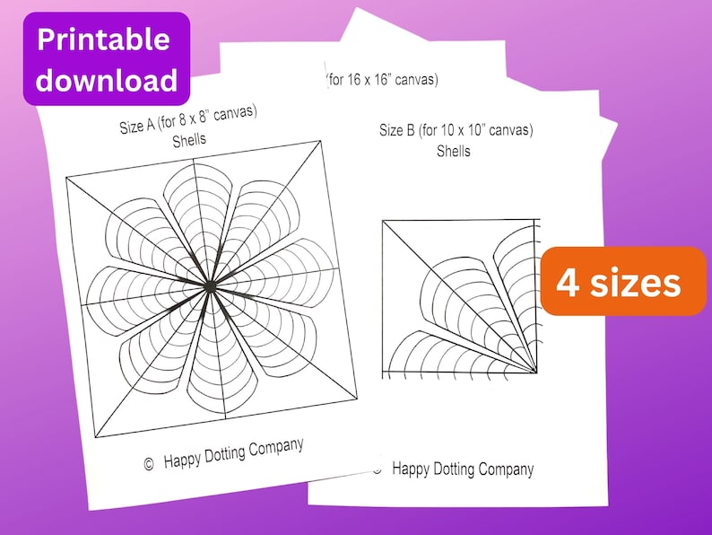 Digital PDF Download 4 Sizes Mandala Printable - Etsy