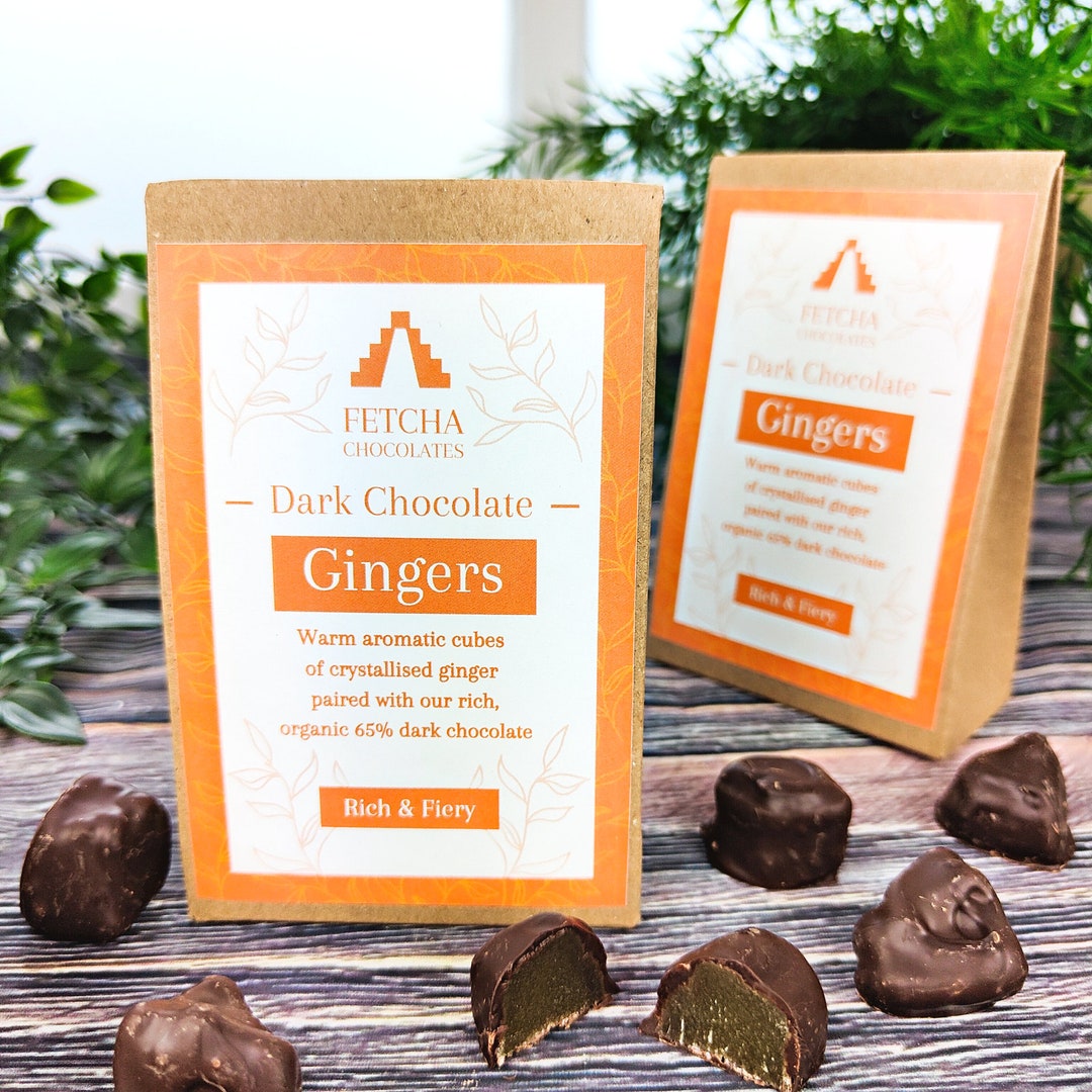 Award Winning Dark Chocolate Gingers Vegan Gluten Free Fetcha - Etsy