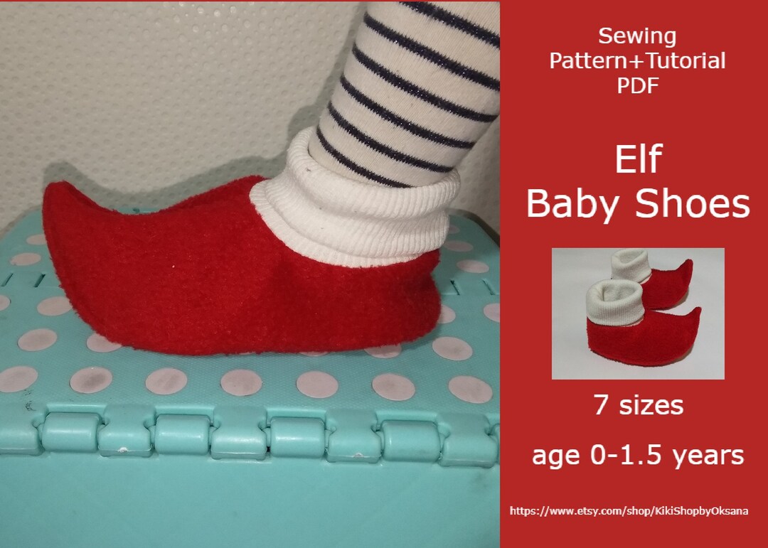 Elf Booties Pattern / Baby Slippers Sewing PDF - Etsy