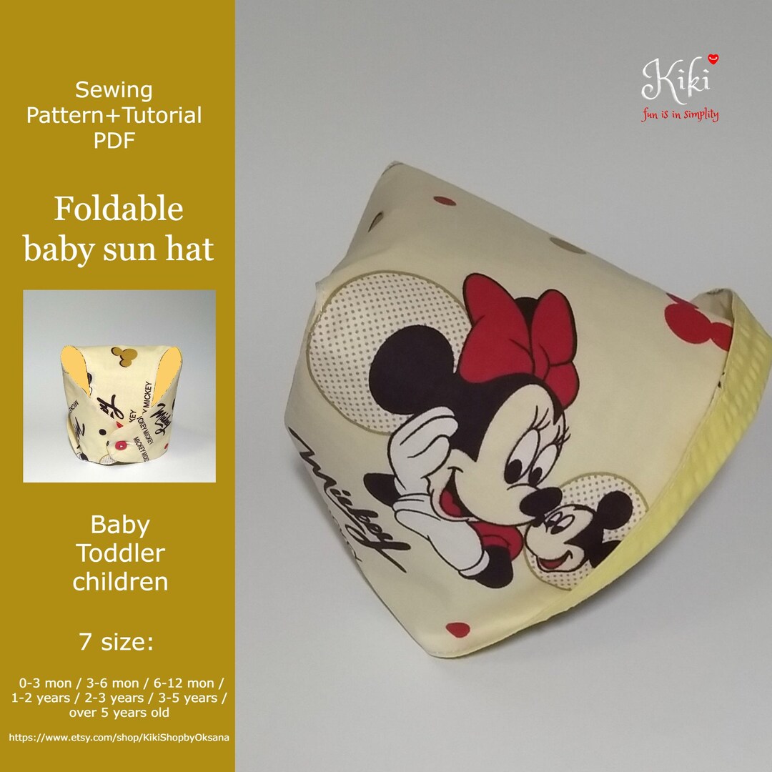 Baby Sun Hat Pattern / Beach Hat Sewing PDF - Etsy