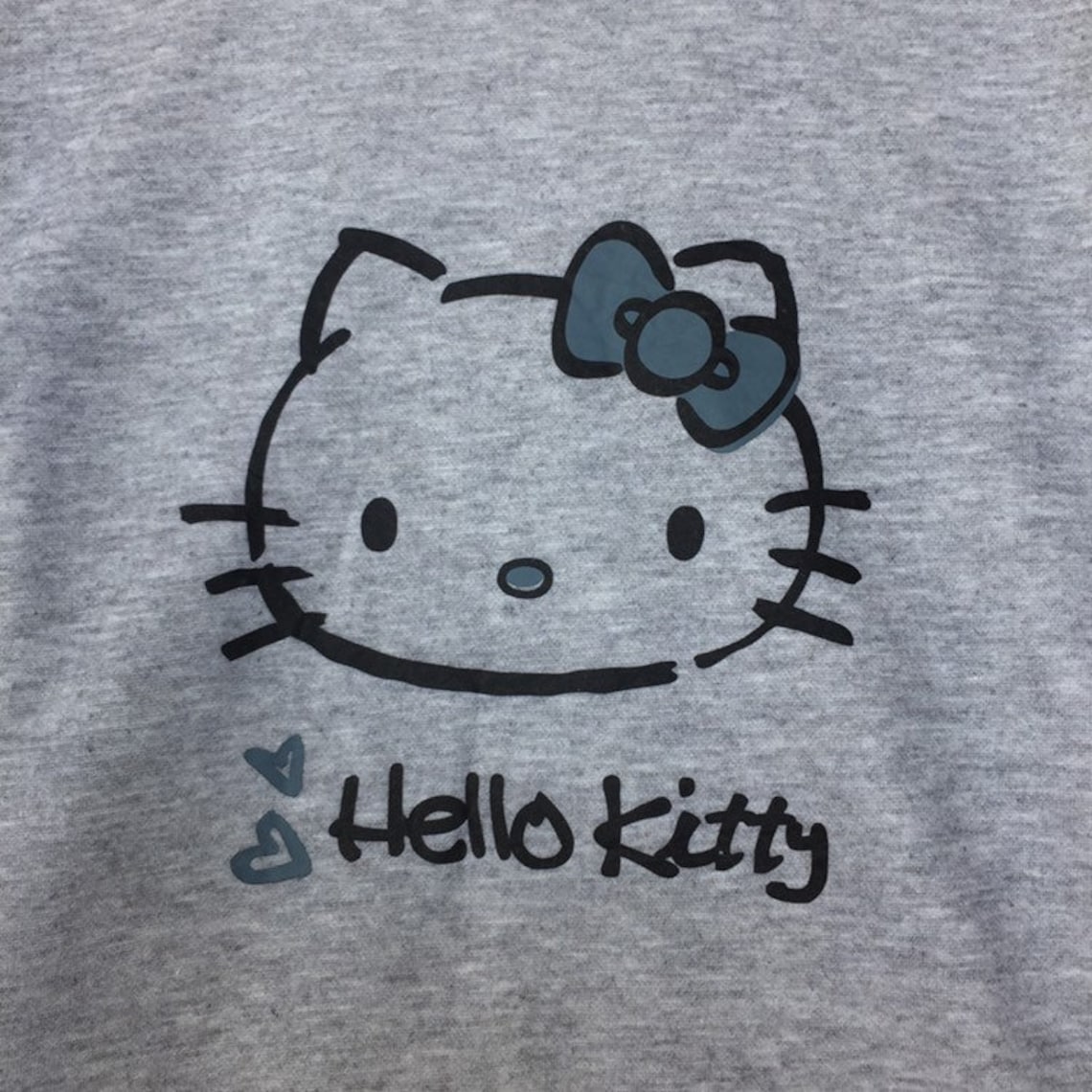 Hello Kitty Crew Neck Sweatshirts Print Out Logo Pullover - Etsy