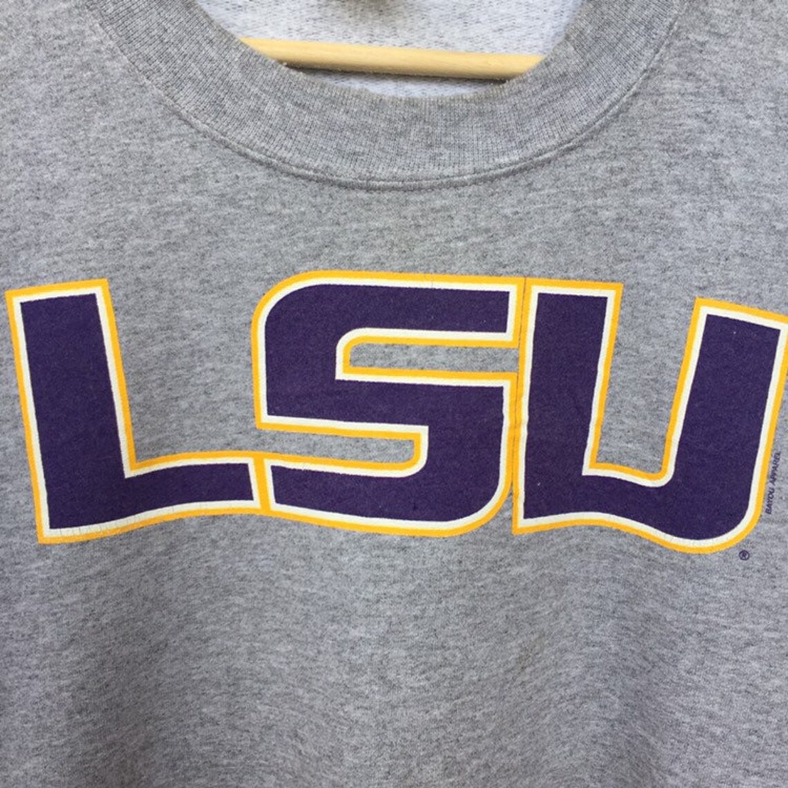 Lsu Tiger Louisiana State University Sweatshirt Crew Neck - Etsy