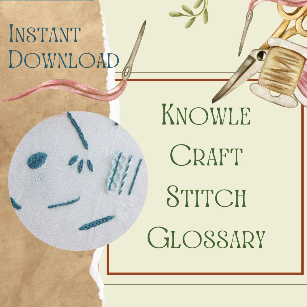 Embroidery Stitch Glossary, Stitch Reference for Hand Embroidery - Etsy