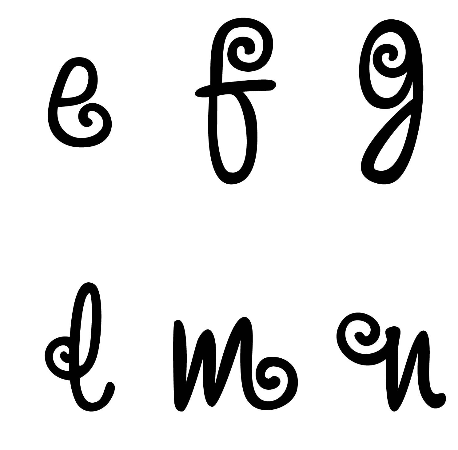 Swirly Fonts Font Full Lower Case Alphabet Cutting File - Etsy UK