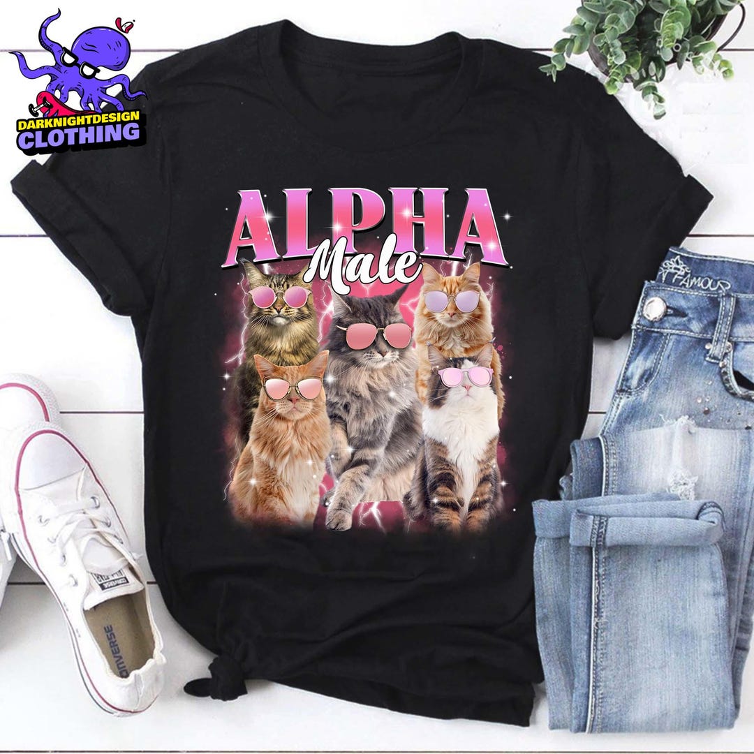 Alpha Meow Pinky Shirt, Alpha Meow Shirt, Baby Cat Shirt, Cute Cat ...
