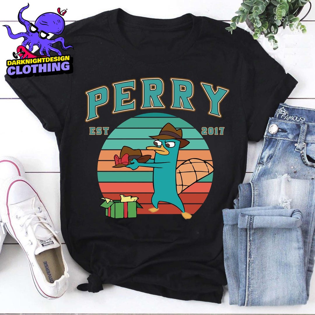 Perry the Platypus Retro Vintage T-shirt, Funny Perry the Platypus ...