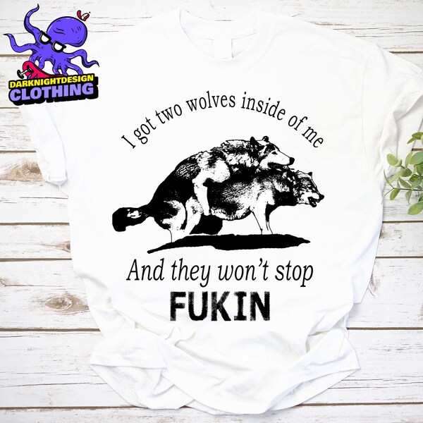 The Man With Two Wolves - Etsy
